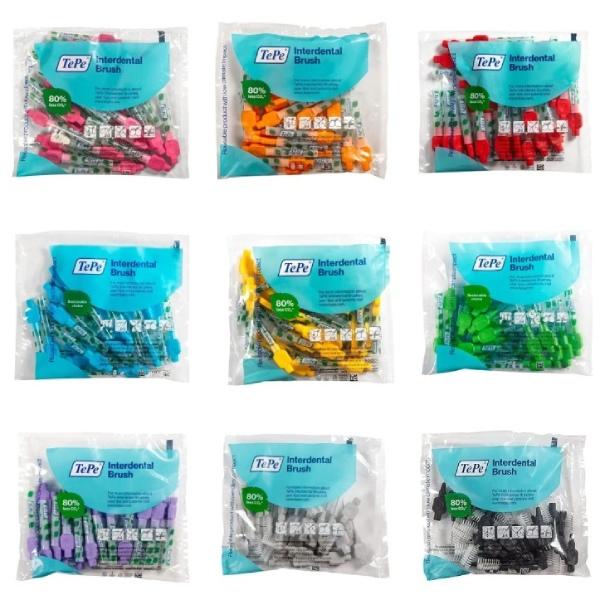 TePe Interdental Brushes Original 25's Sizes: 0-8; 0.4-1.5mm